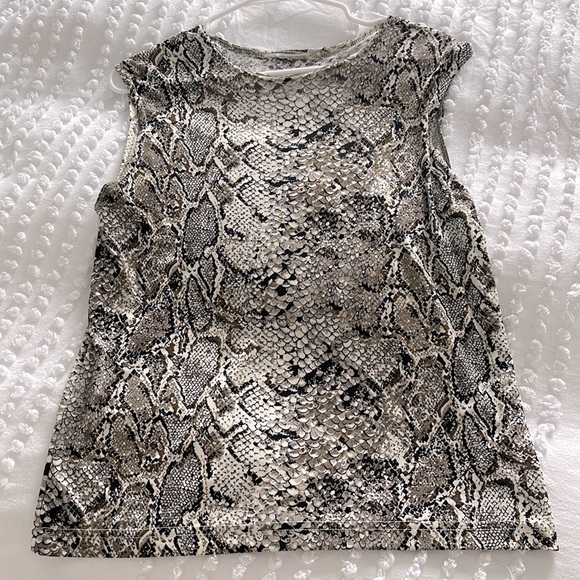Tops | Snake Print Top | Poshmark